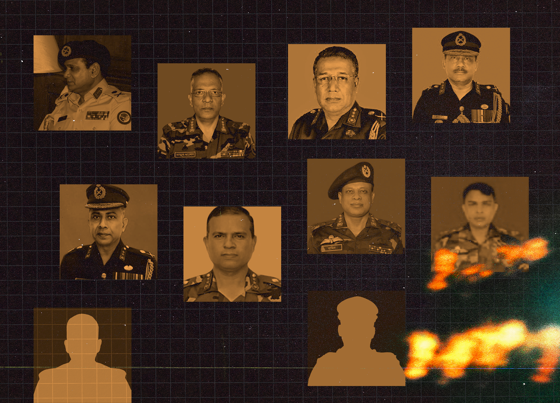 10 Bangladesh army officers “fled abroad despite warrants and travel bans”
